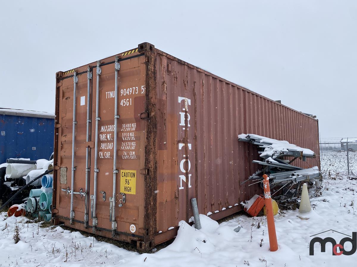 40' Sea Can Shipping Container (Contents Not Included)