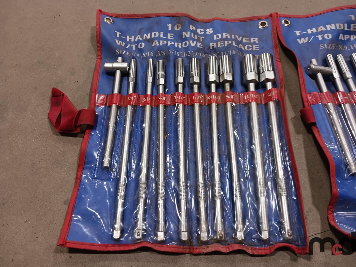 Metric and Imperial 10-Piece T-Handle Nut Driver Set