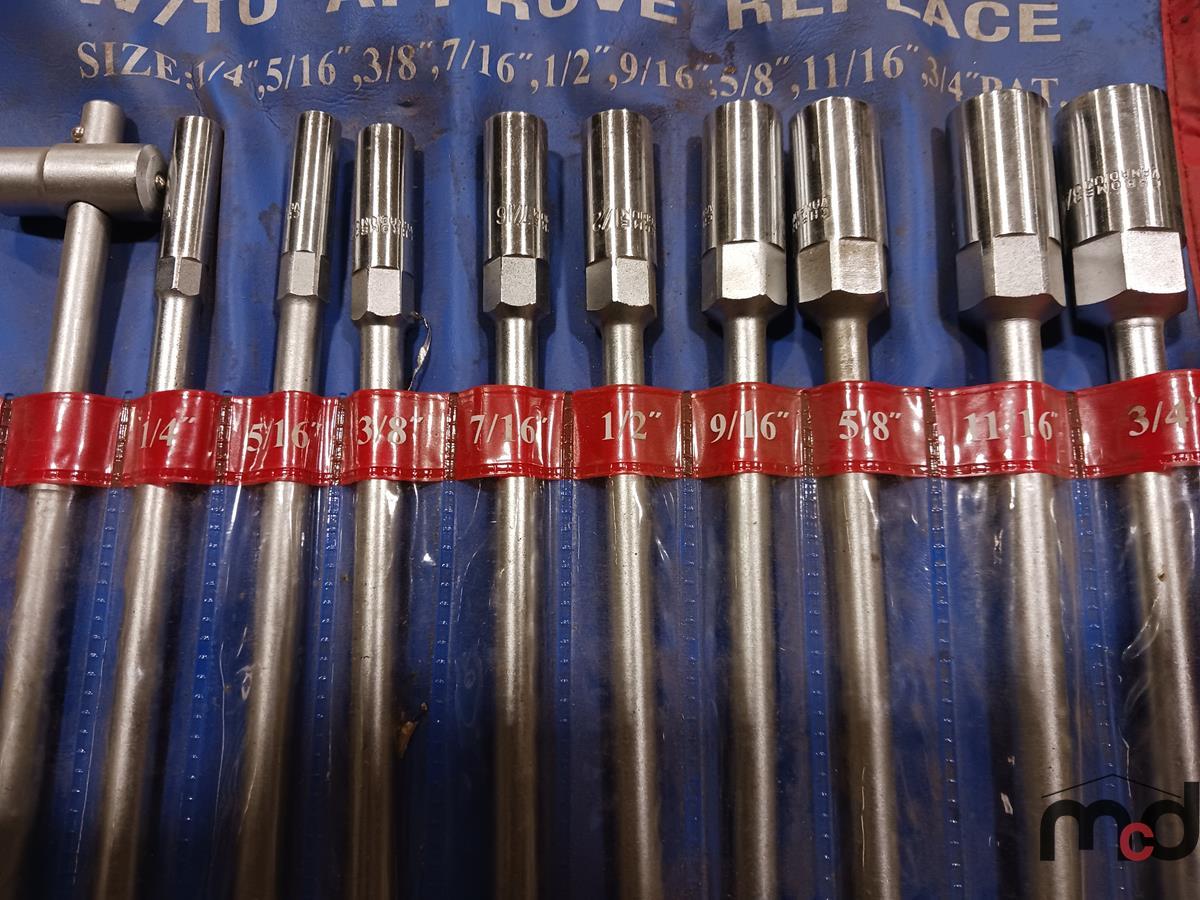 Metric and Imperial 10-Piece T-Handle Nut Driver Set