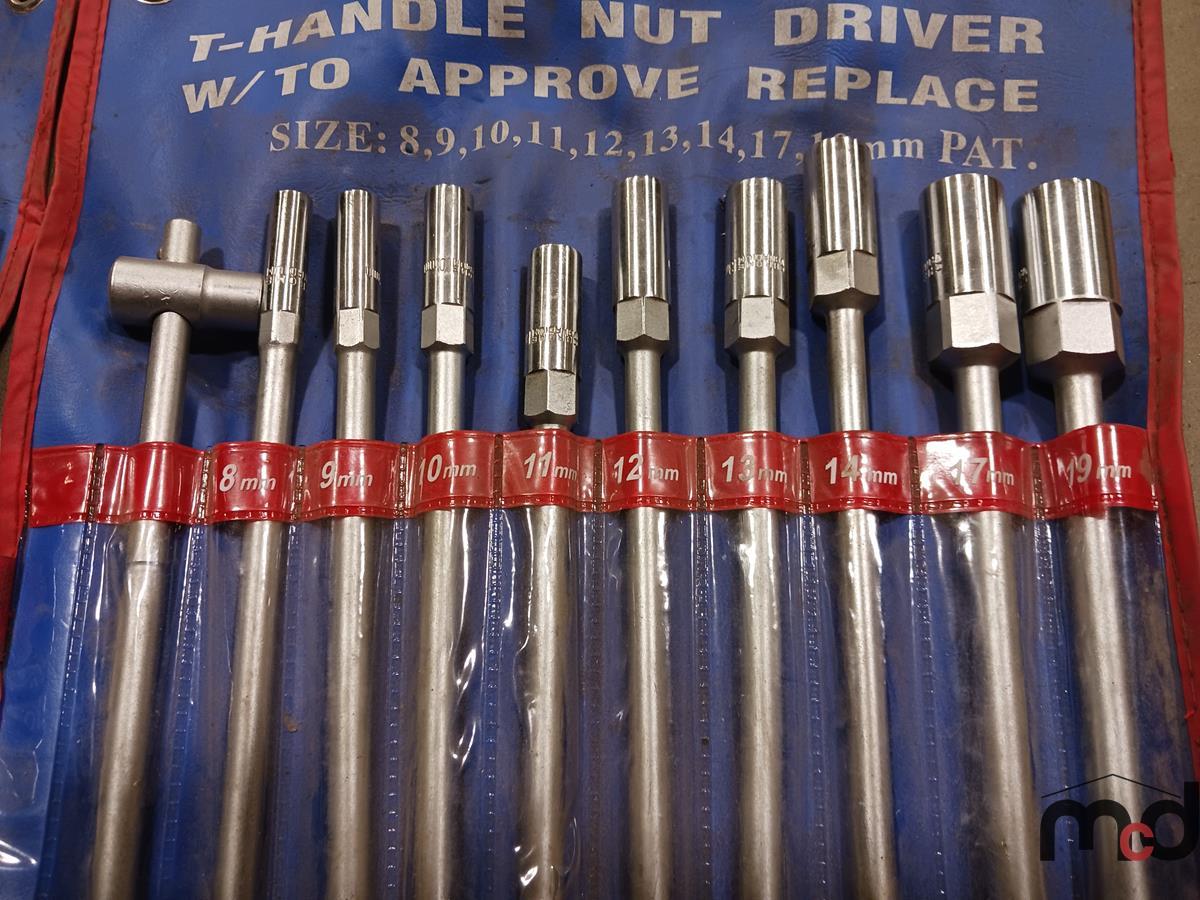 Metric and Imperial 10-Piece T-Handle Nut Driver Set