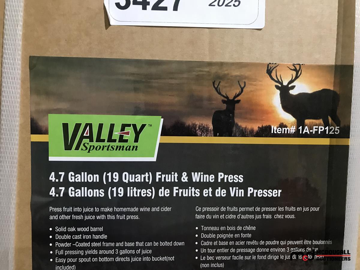 Valley Sportsman (19 Liters) Fruit and Wine Press
