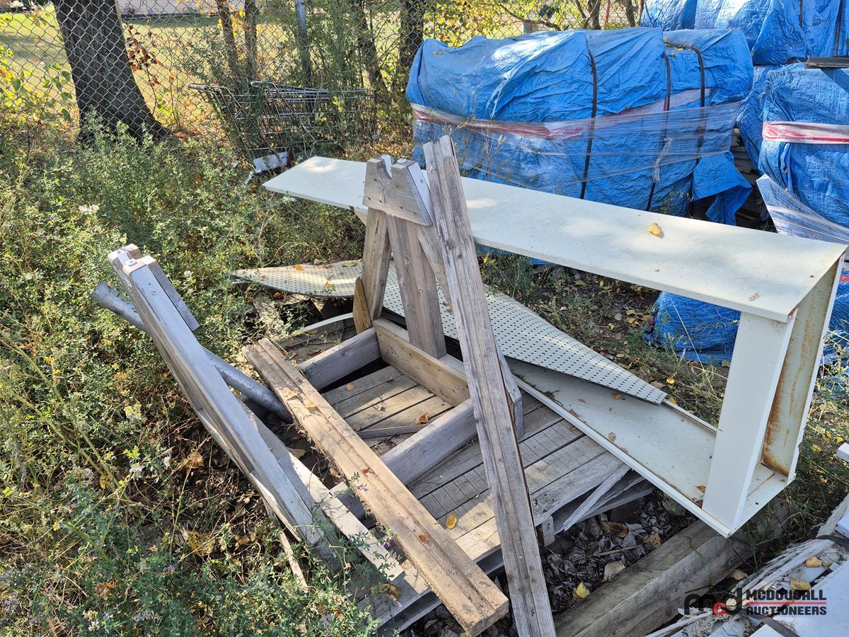 Assorted Shelving & Scrap Metal