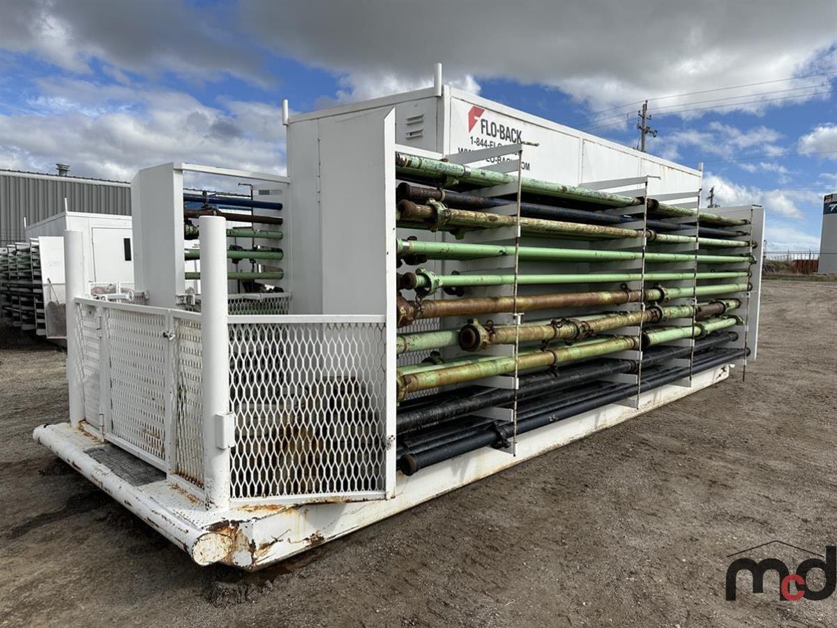Flo-Back 10x24 Skid Mounted Pipe Shack
