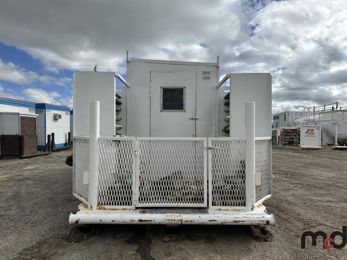 Flo-Back 10x24 Skid Mounted Pipe Shack