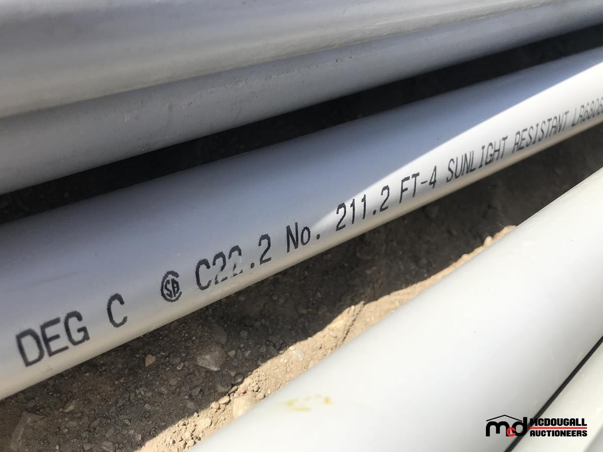 Assortment of PVC Conduit Pipes