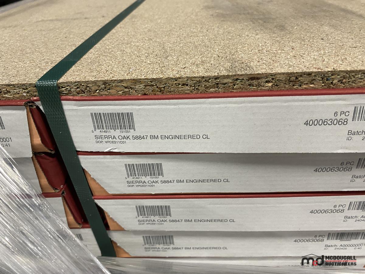 (52) Boxes of Sierra Oak Moduleo Flooring