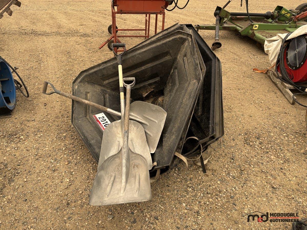 (5) Auger Hoppers w/ Shovels