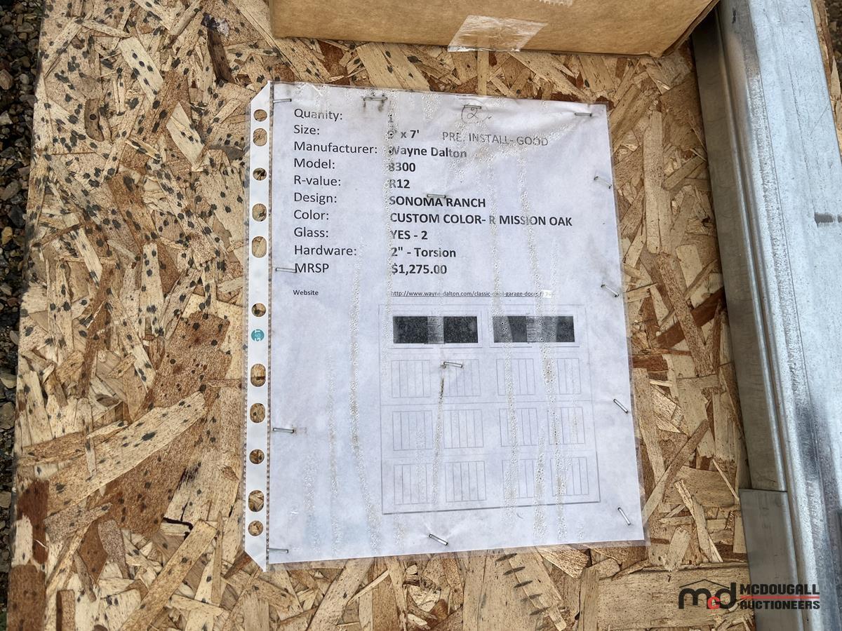 Wayne Dalton 8300 R12 Sonoma Ranch Custom Mission Oak Coloured (Approx ...