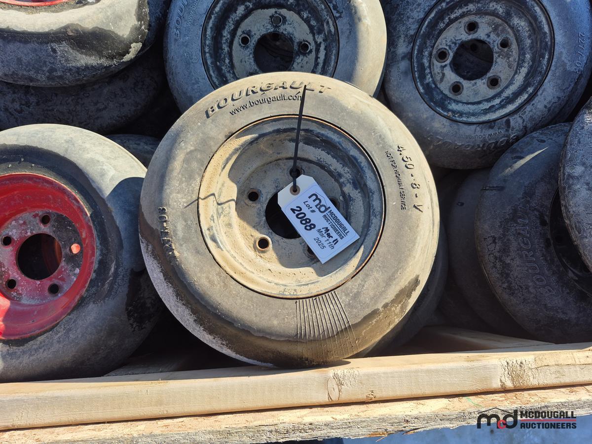 (2) Crates of Bourgault Packer Wheels