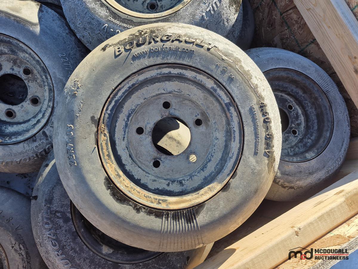(2) Crates of Bourgault Packer Wheels