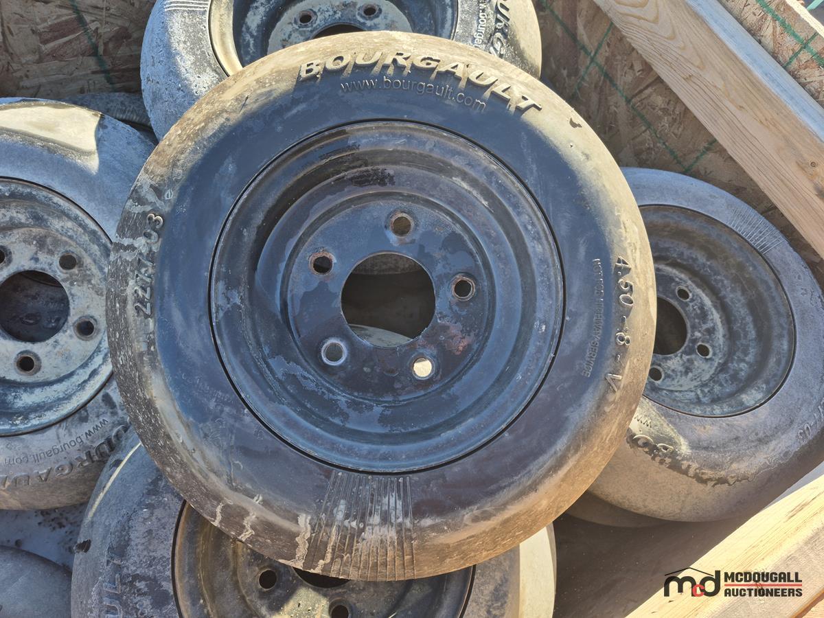 (2) Crates of Bourgault Packer Wheels