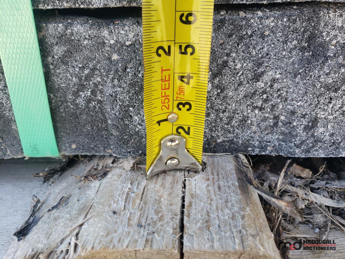 (1) Pallet of Keystone Products (12" x 12" x 2 3/8") Charcoal Red River ...