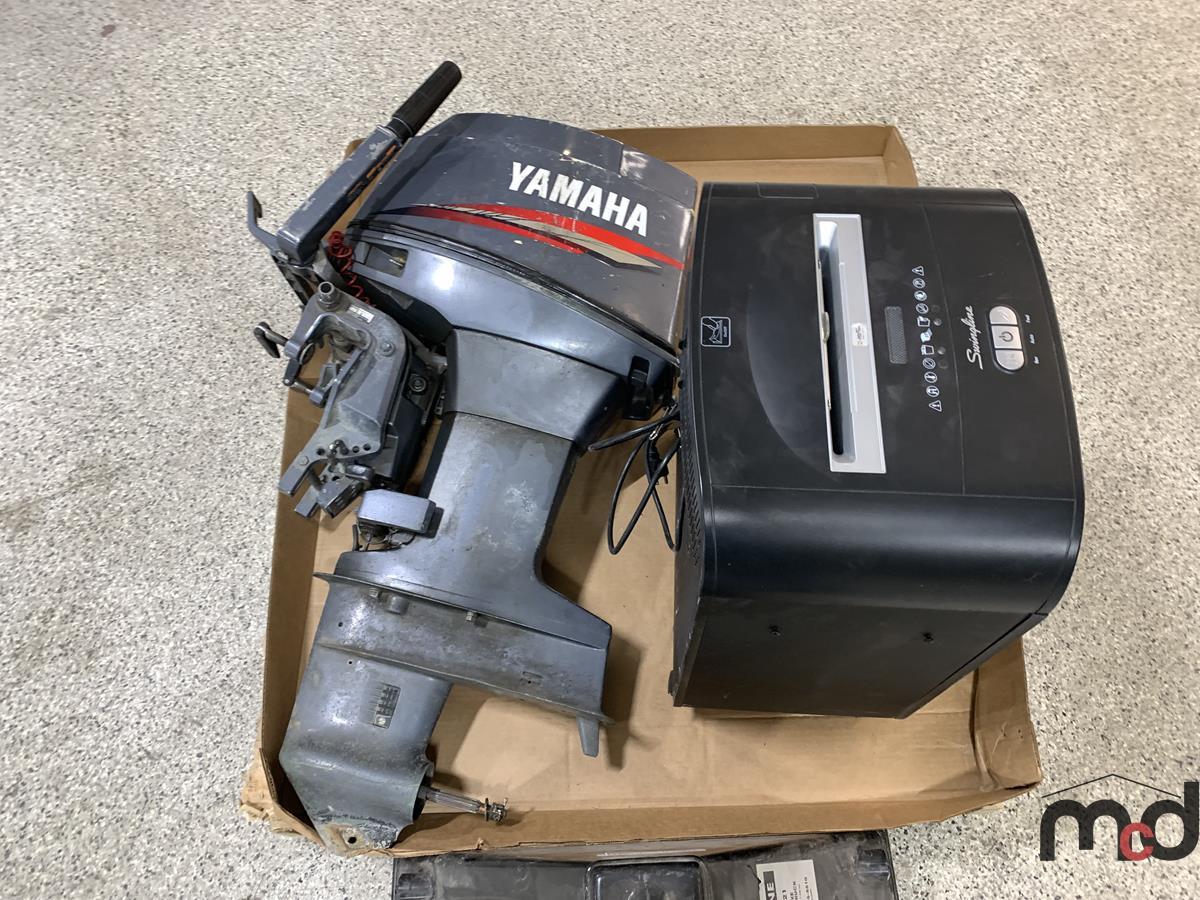 Yamaha 30 Boat Motor & Paper Shredder
