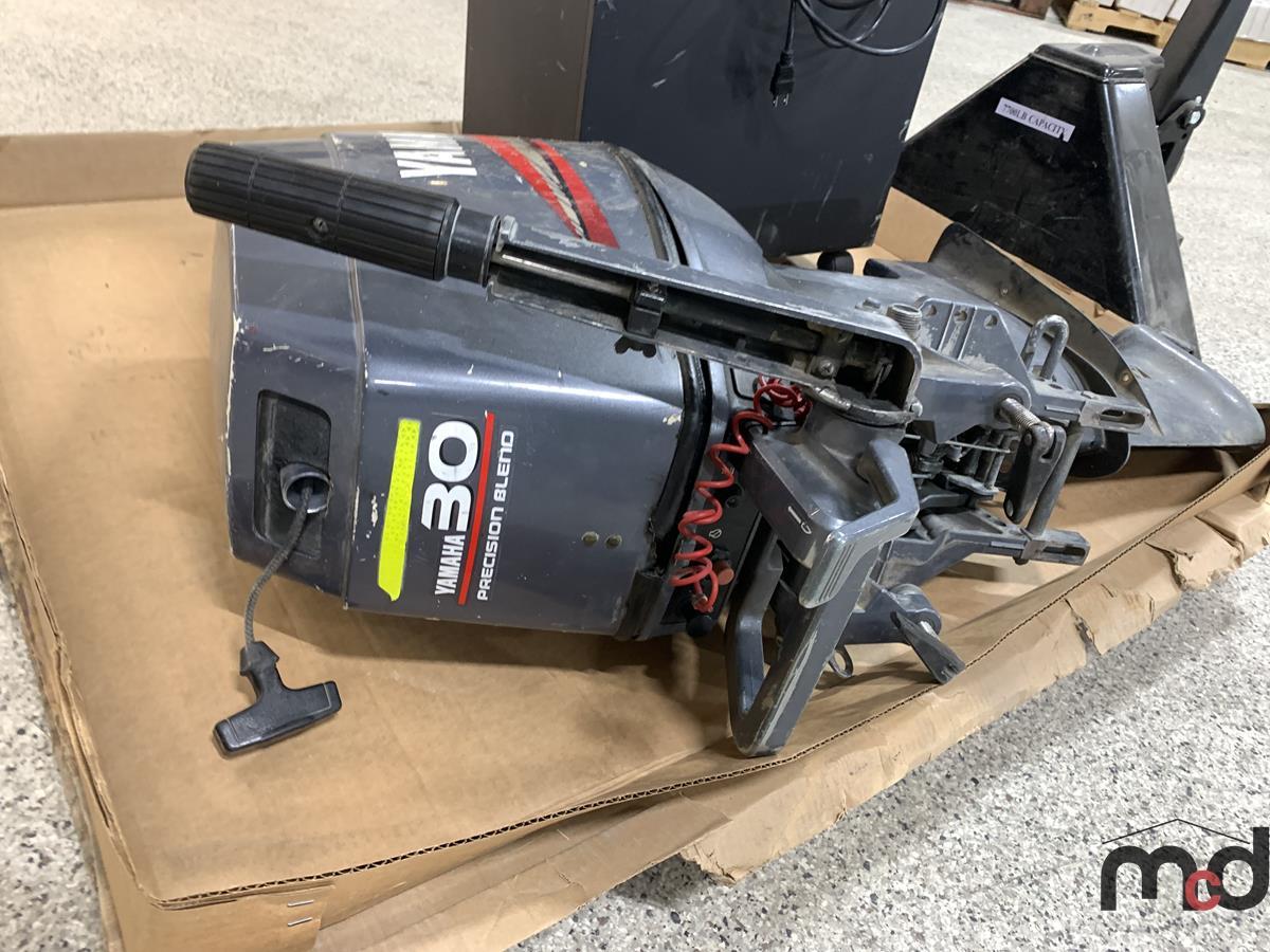 Yamaha 30 Boat Motor & Paper Shredder