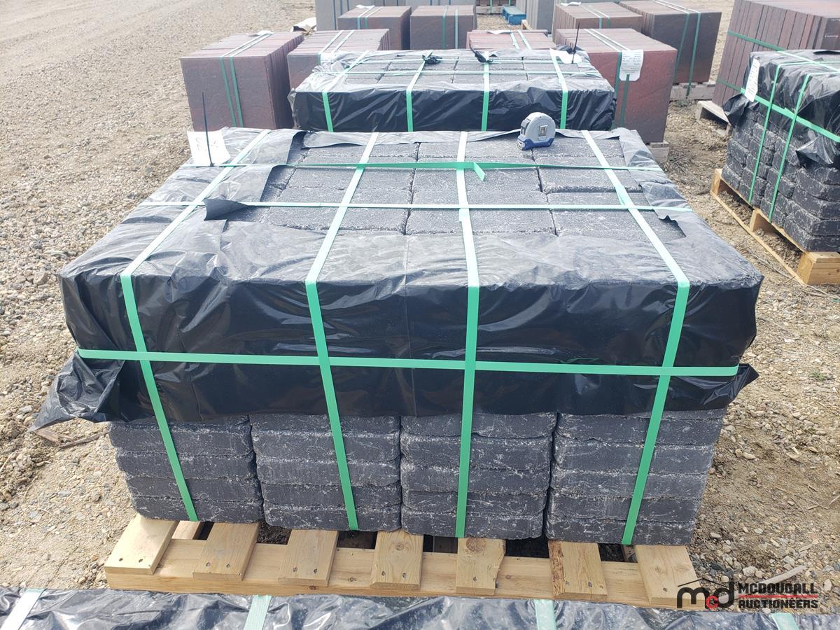 (1) Pallet of Keystone Products (8" x 10" x 2 3/8") Charcoal Roman ...
