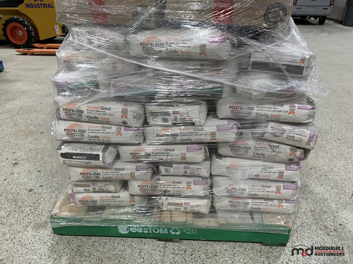 Pallet of Polyblend Sanded Grout & Pot Lights