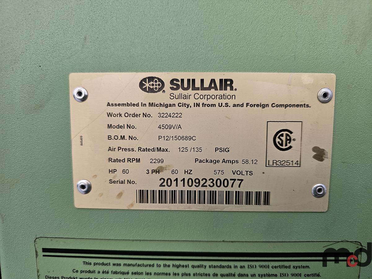 Sullair 4500 Air Compressor