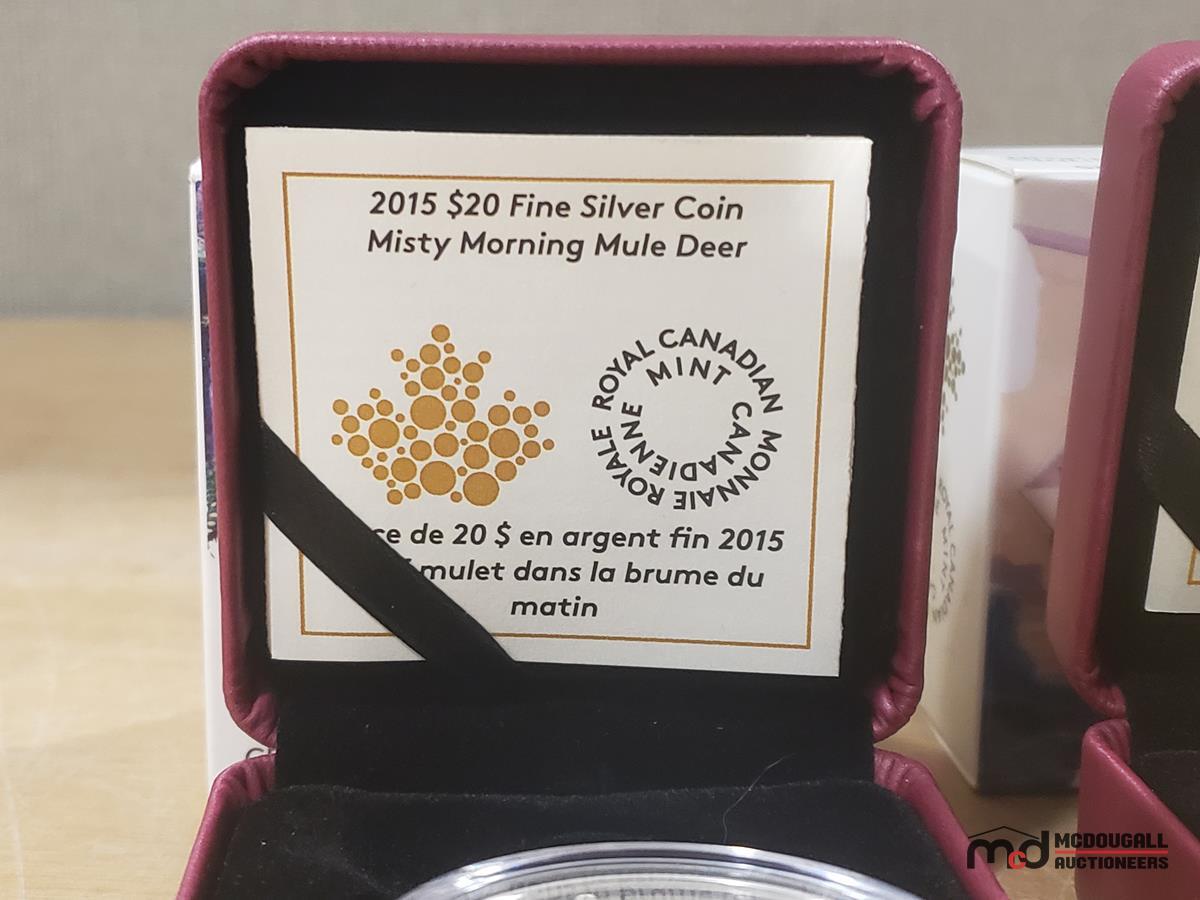(2) 2015 Silver Coins