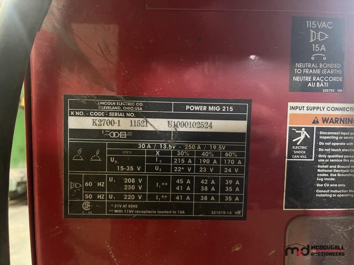 Lincoln 215XT Power Mig Welder