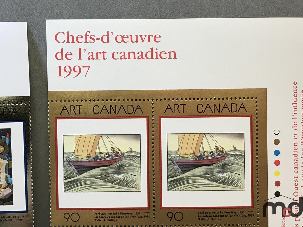 1997-98 Canada Post Mint Never Hinged UR & UL Plate Blocks Scott #1635 ...