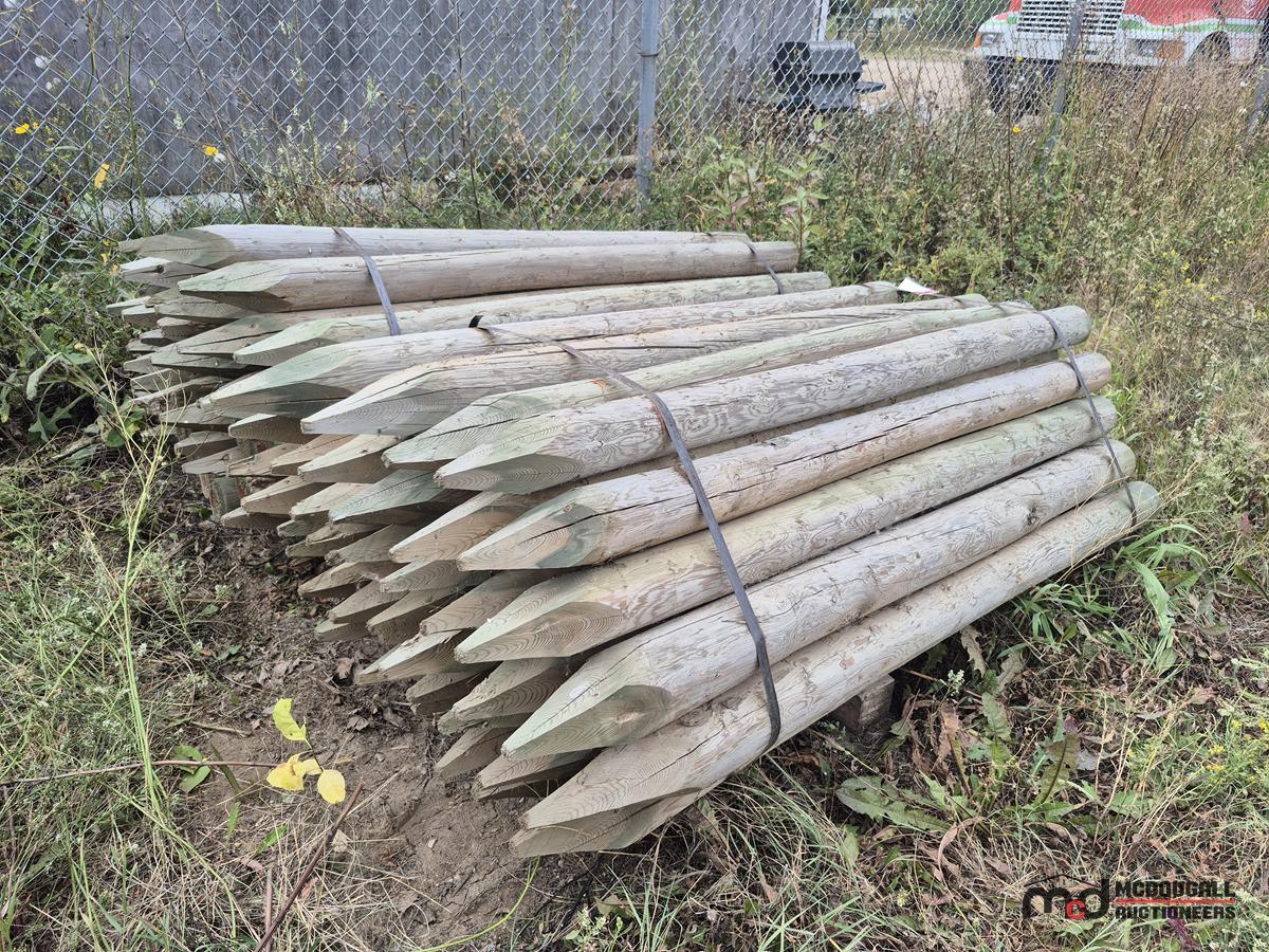 (2) Bundles of (4"x6') Treated Fence Posts