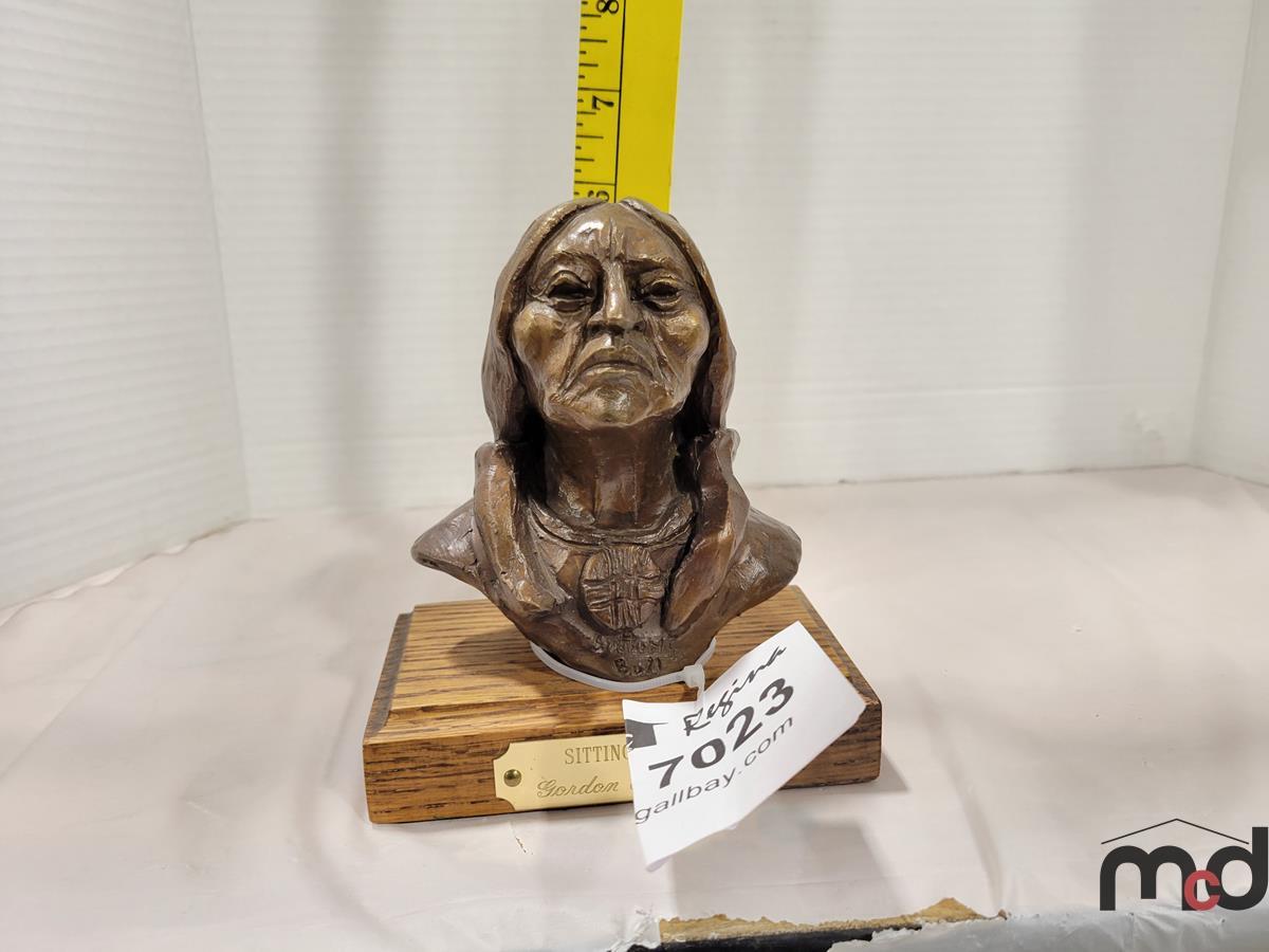 "Sitting Bull" - Gordon Monroe '93 8/100 Bronze Sculpture