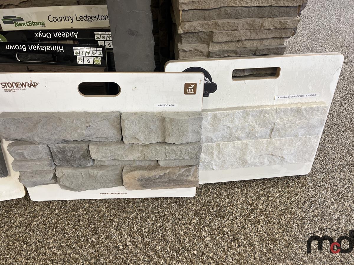 Assorted Slate Panel Displays (Installed Slate Stone Not Included)