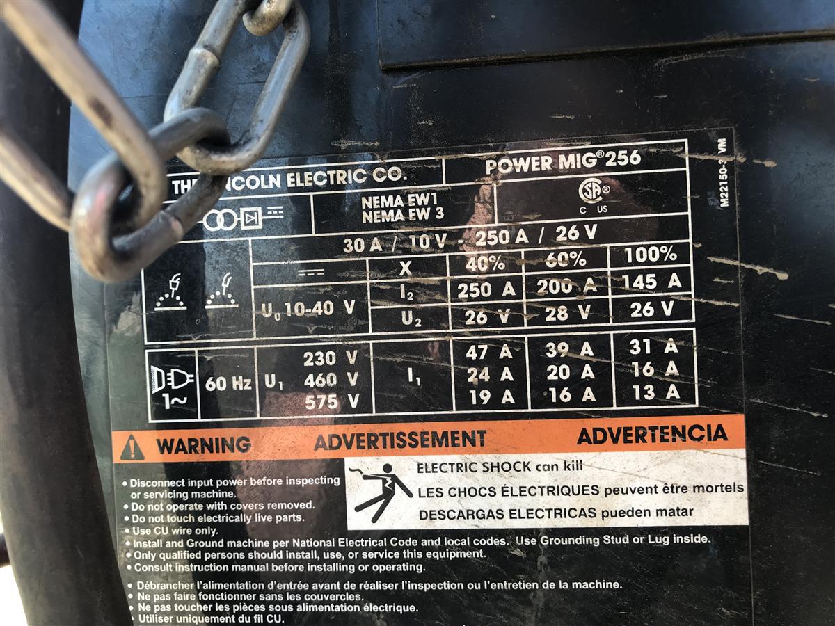 Lincoln Electric 256 Power Mig Welder