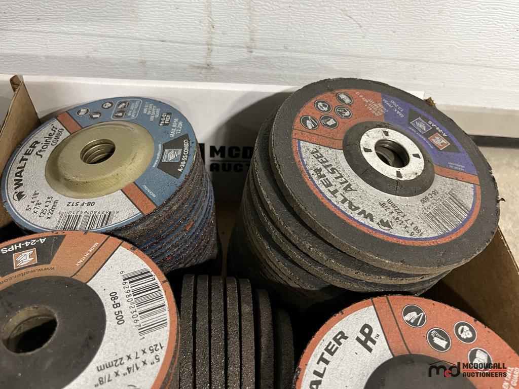 (2) Trays of Assorted Walter Cutting/Grinding Wheels
