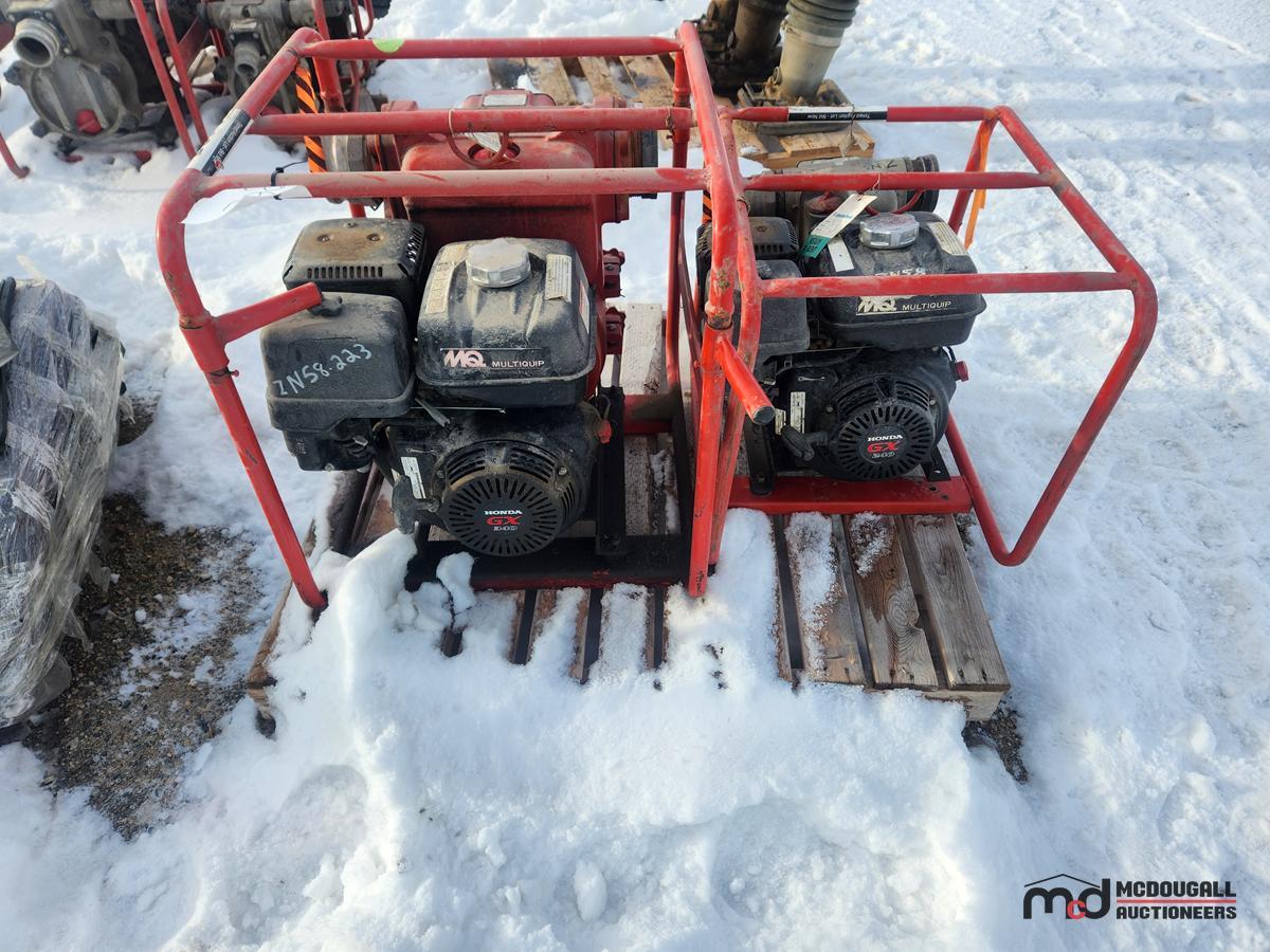 Pallet of (2) MQ Multiquip Contractor Pump