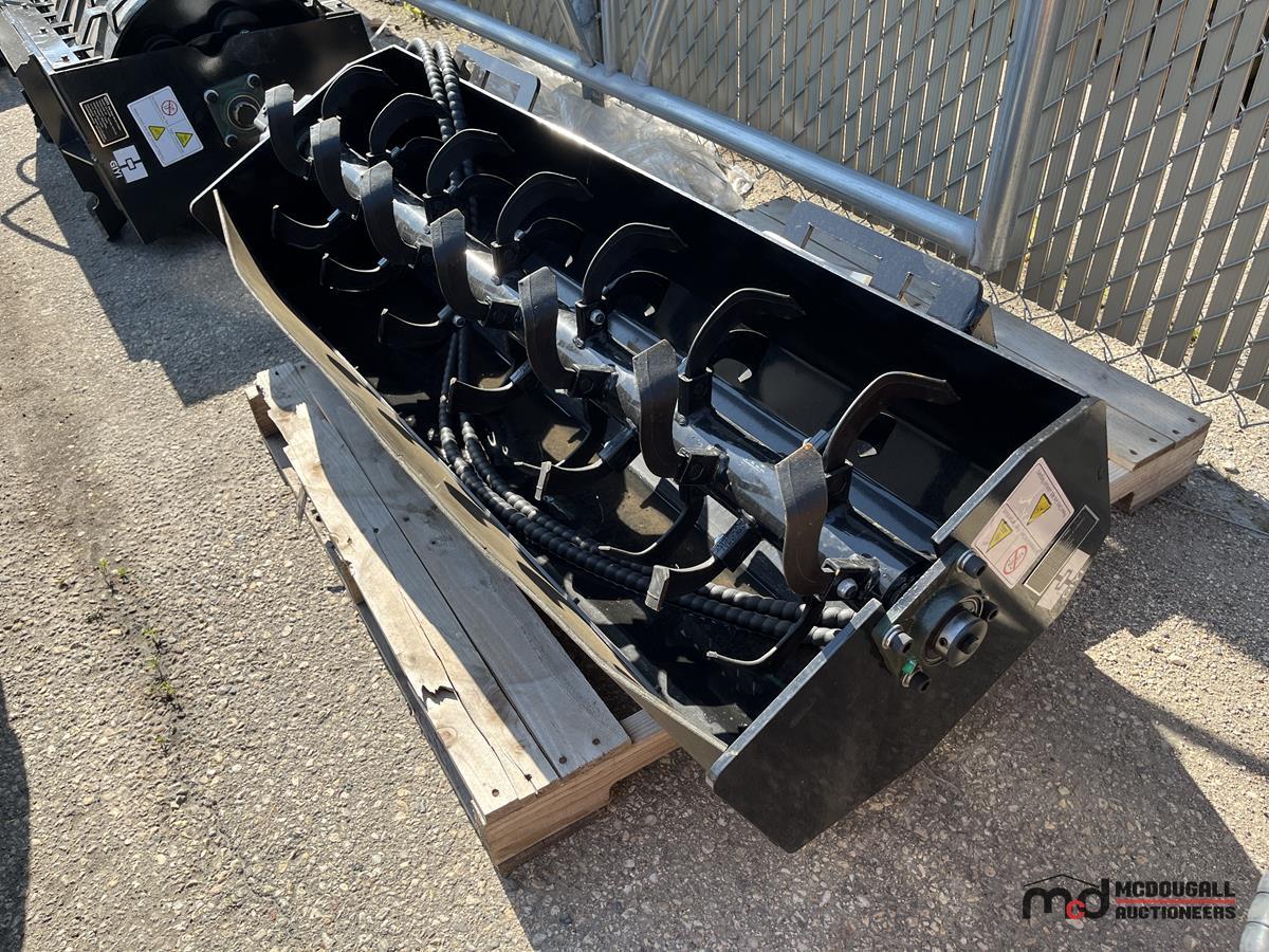 GIYI 57'' Skid Steer Rotary Tiller