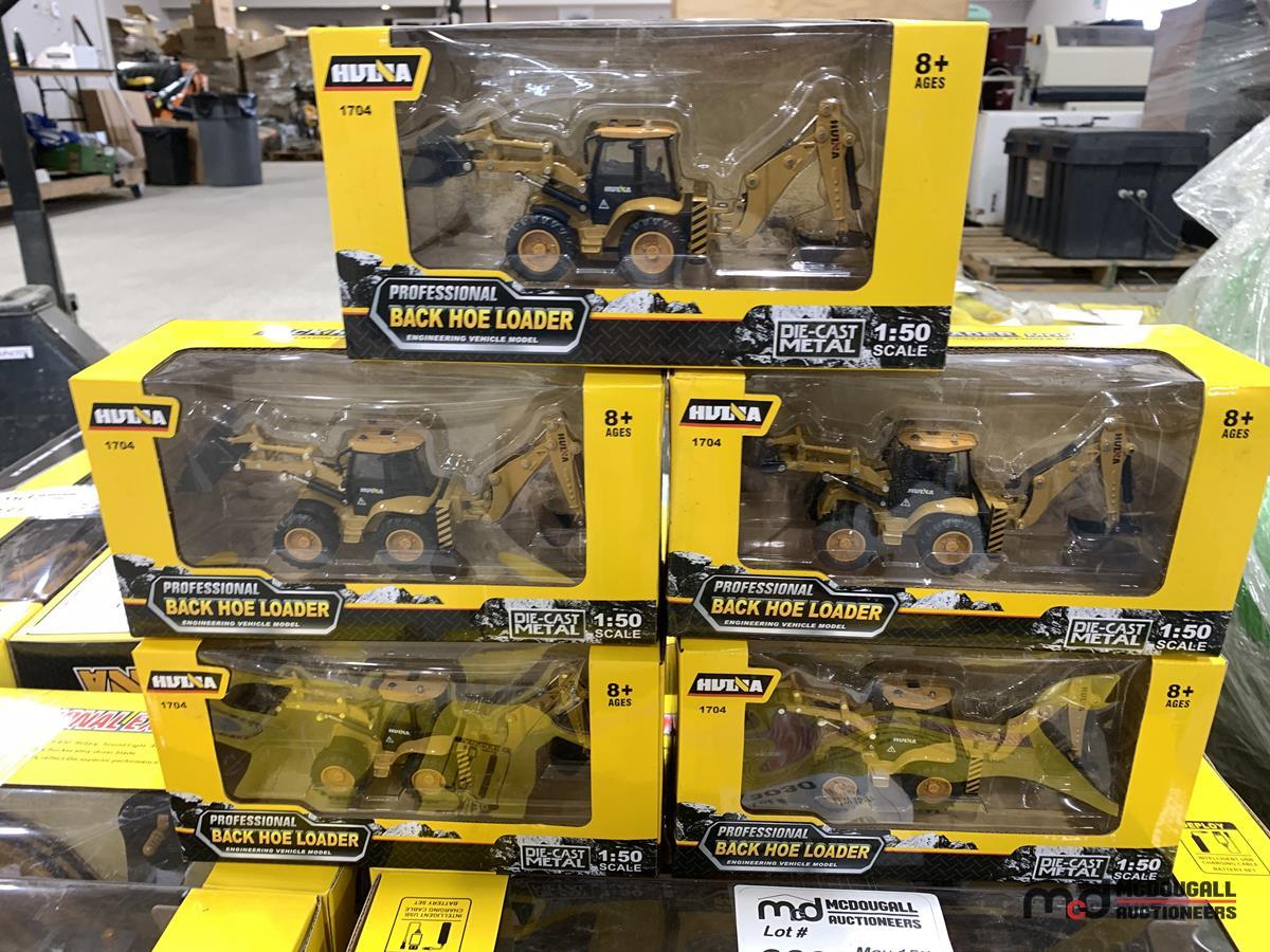 (5) Hulna Back Hoe Loader Die-Casts