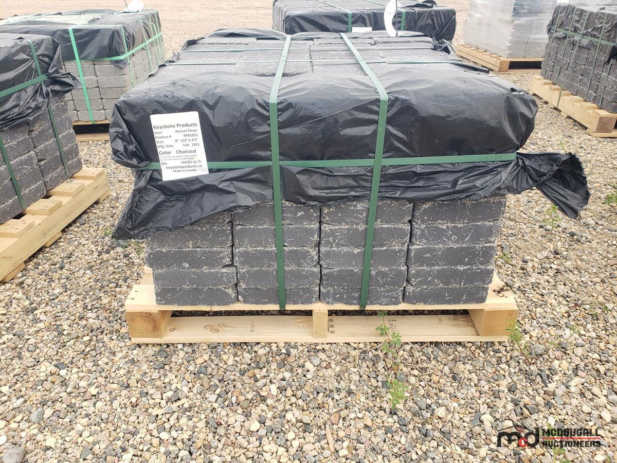 Keystone Products Roman Paver 8" x 10" x 2 3/8" Charcoal Coloured Patio ...