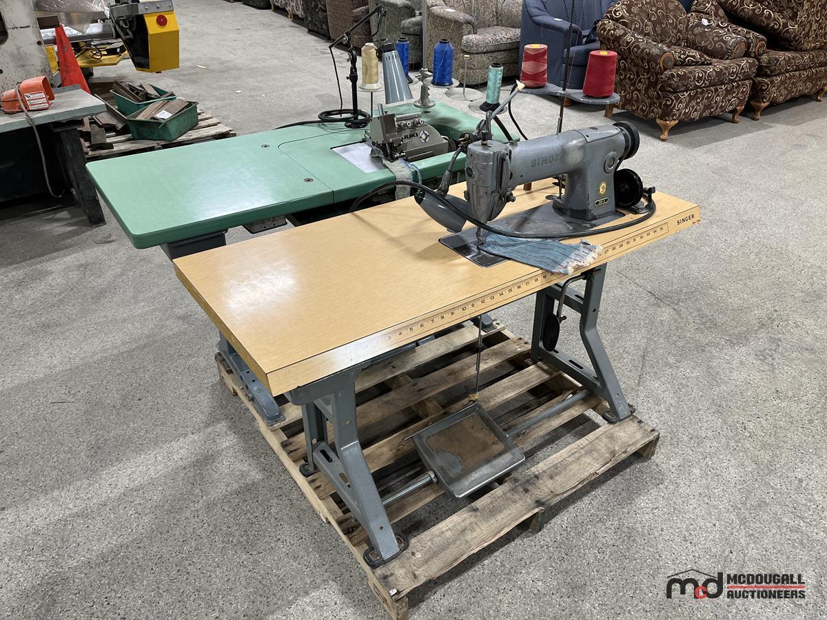 Juki MO-358 Overlock Machine & Singer 281-3 Sewing Machine