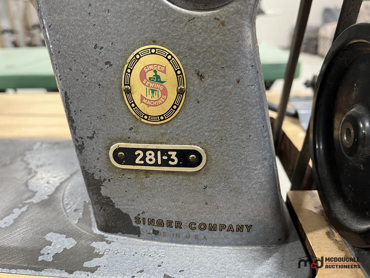 Juki MO-358 Overlock Machine & Singer 281-3 Sewing Machine