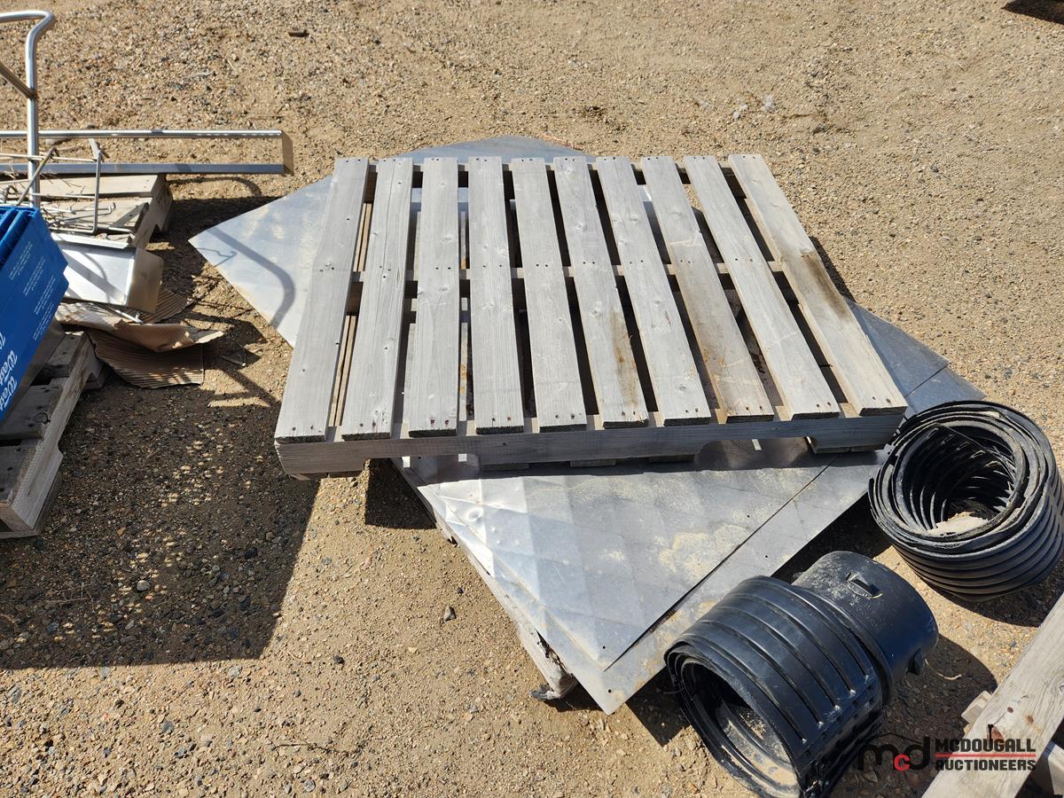 Pallet of Sheet Metal, Electrolytic Silver Recovery System, Blue Trays ...