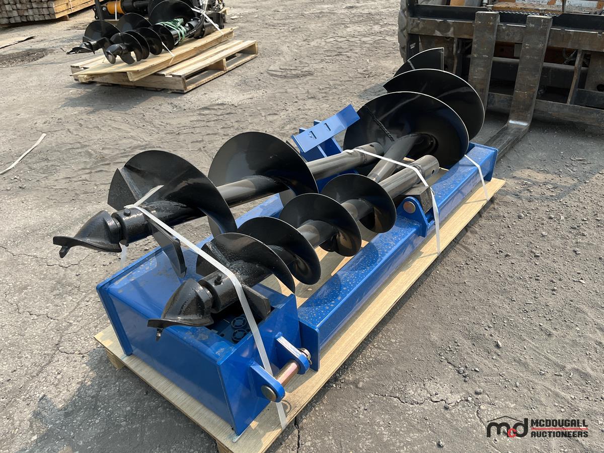 GIYI Skid Steer Auger 16", 12" & 8"
