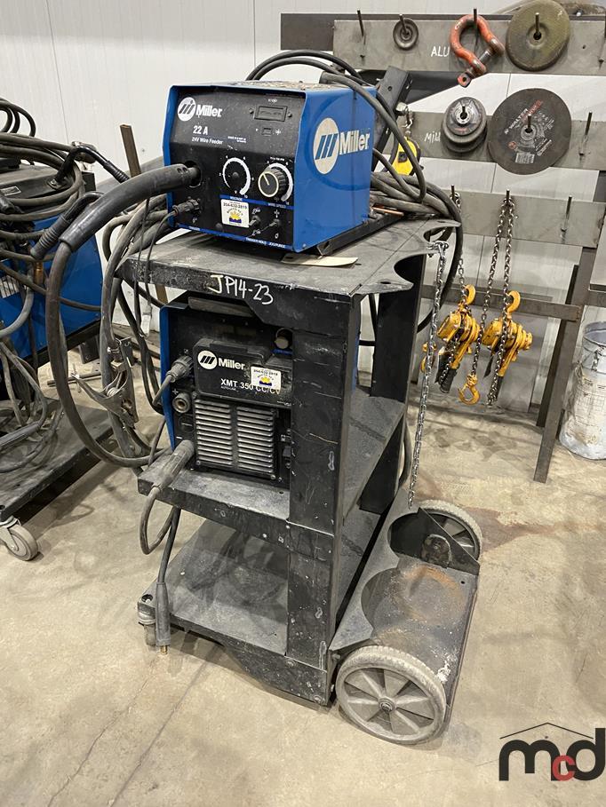 Miller XMT 350 CC/CV Welder w/ Miller Wire Feeder