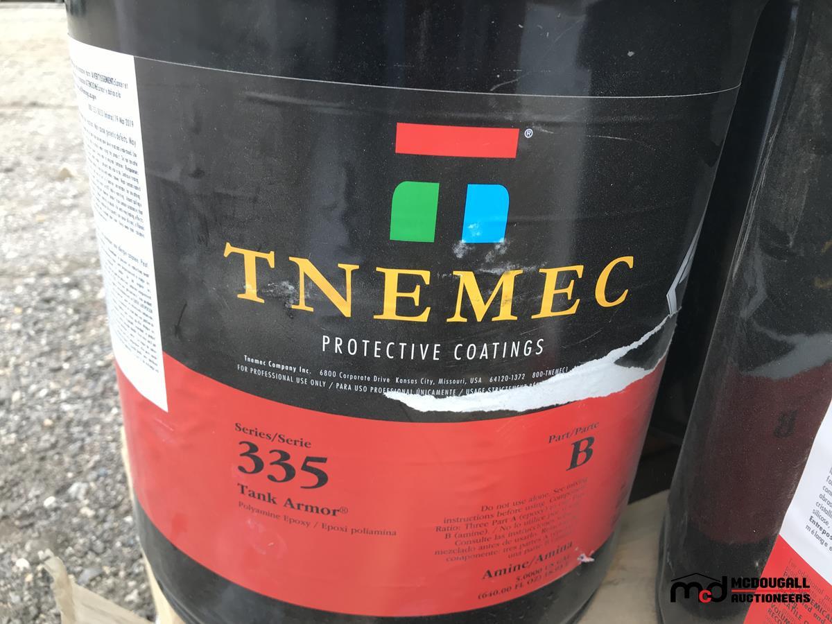 Pallet of Devoe Devthane, TNEMEC 335 Tank Armor Coating and Misc.