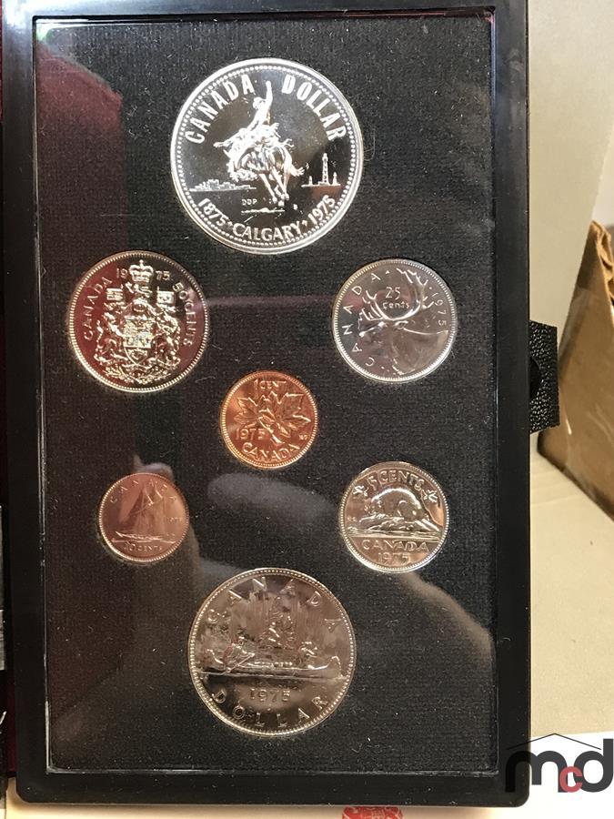 1975 Royal Canadian Mint (7) Coin Prestige Year Set Cased/Sleeve