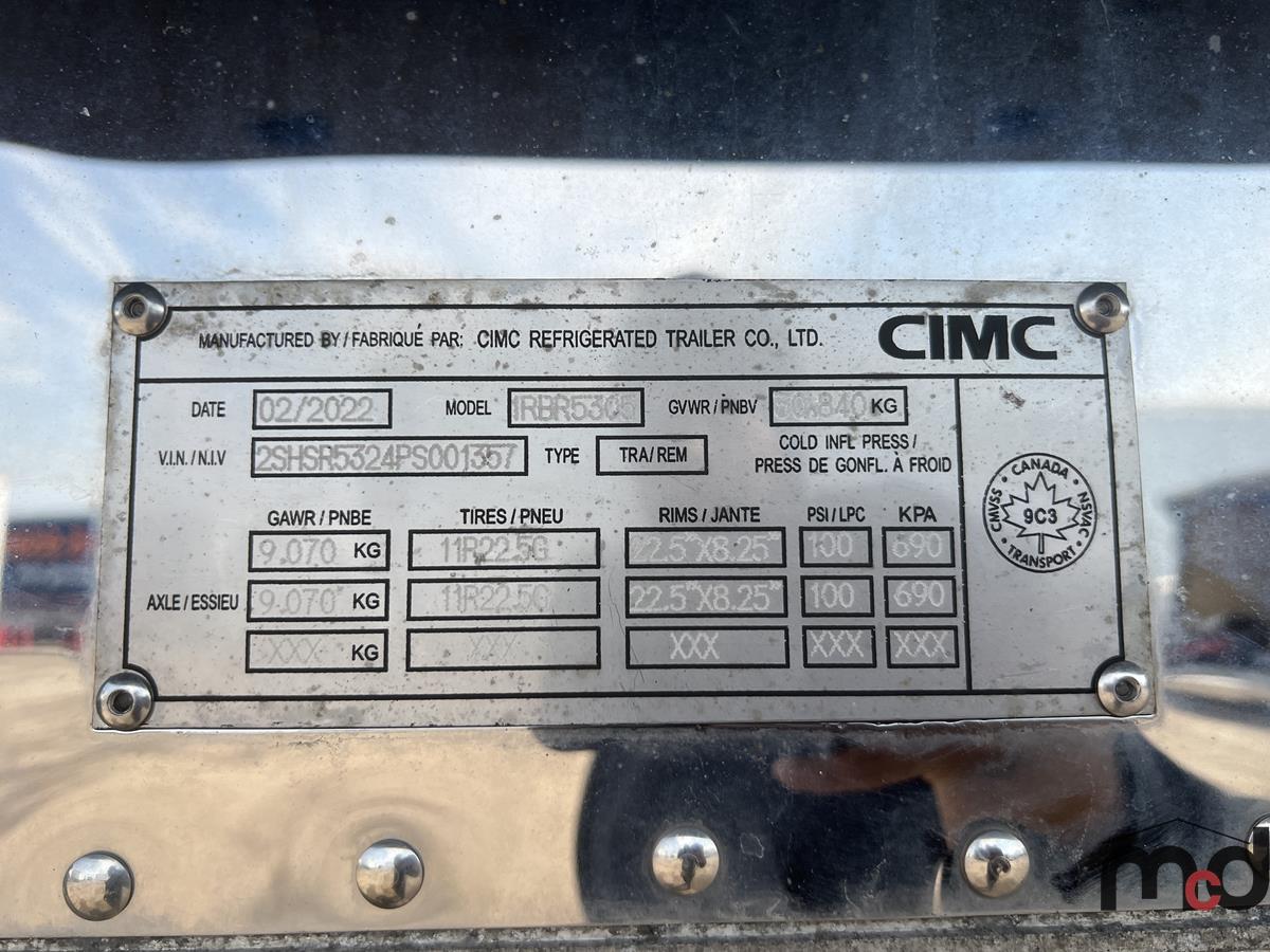 2023 CIMC Vanguard Reefer T/A Trailer