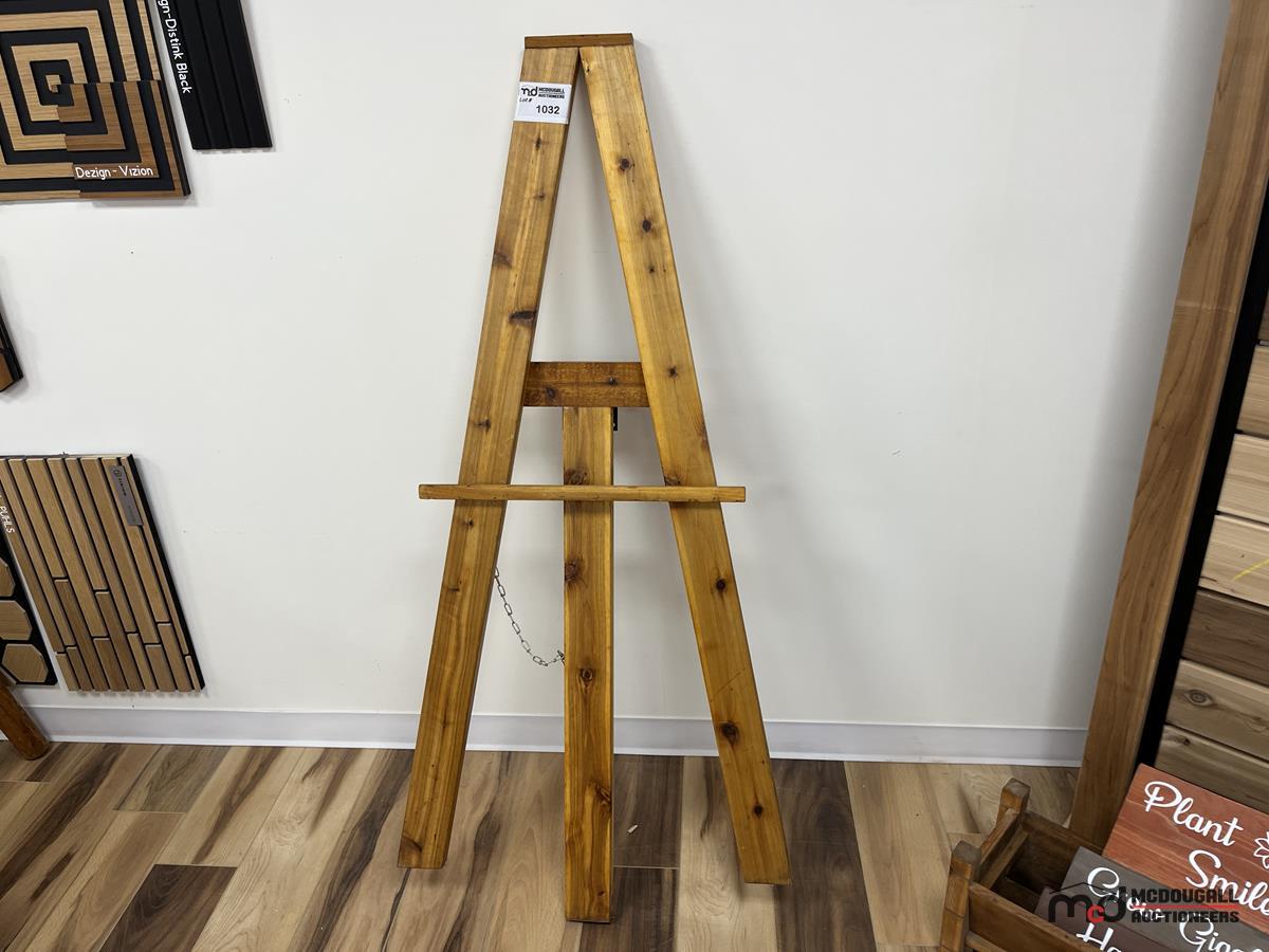 Cedar Sign and Easel