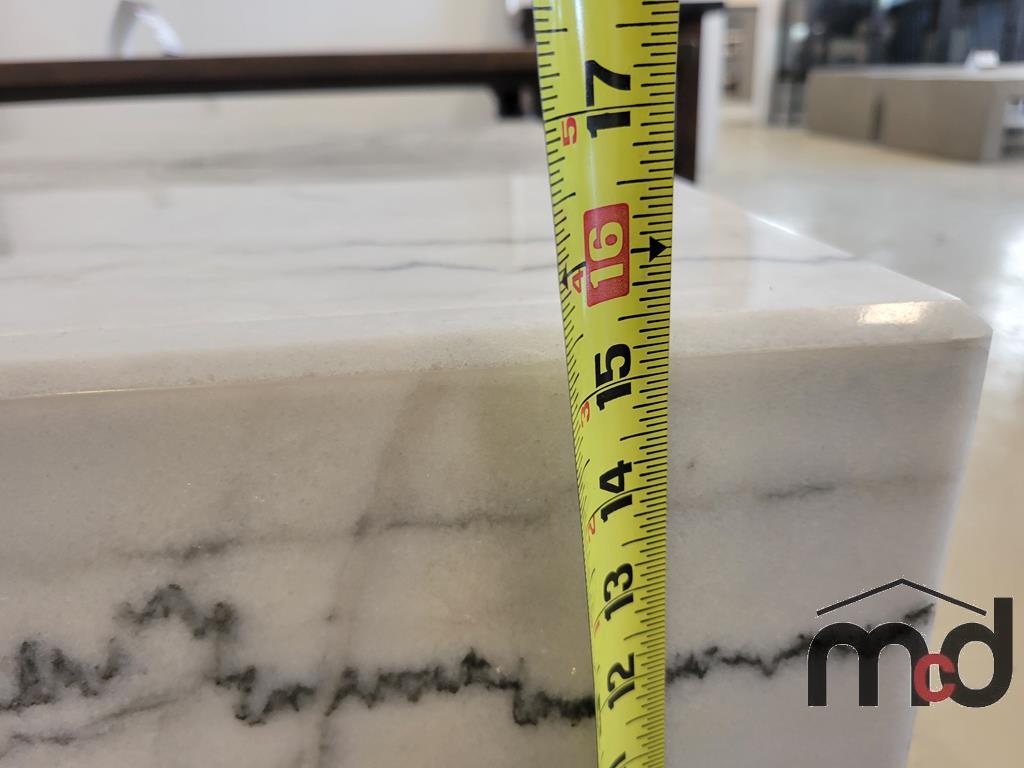 Unused Block Marble Coffee Table