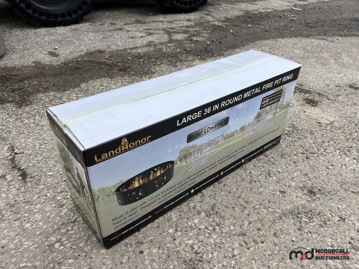 LandHonor LDH-PR36 36'' Round Metal Fire Pit Ring