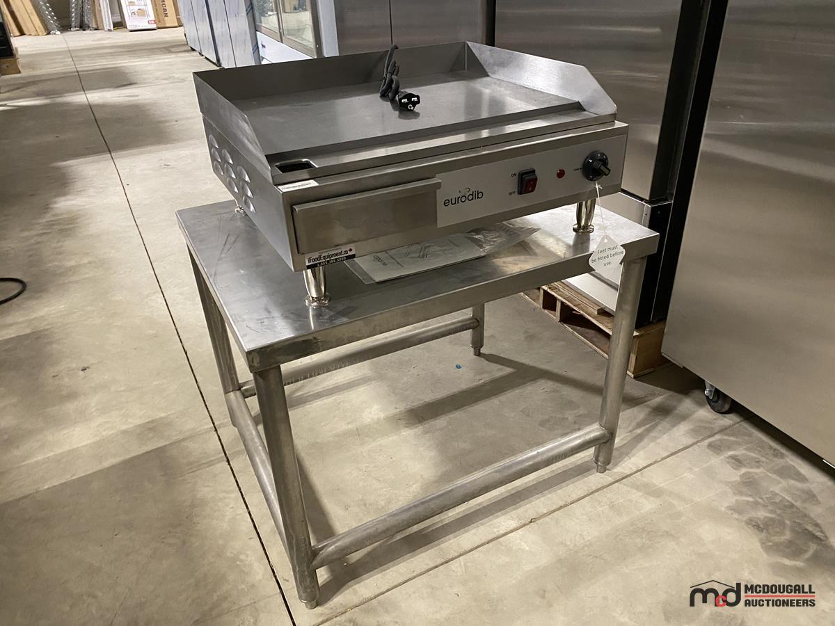 Eurodib SFE04900 Griddle W Stainless Stand