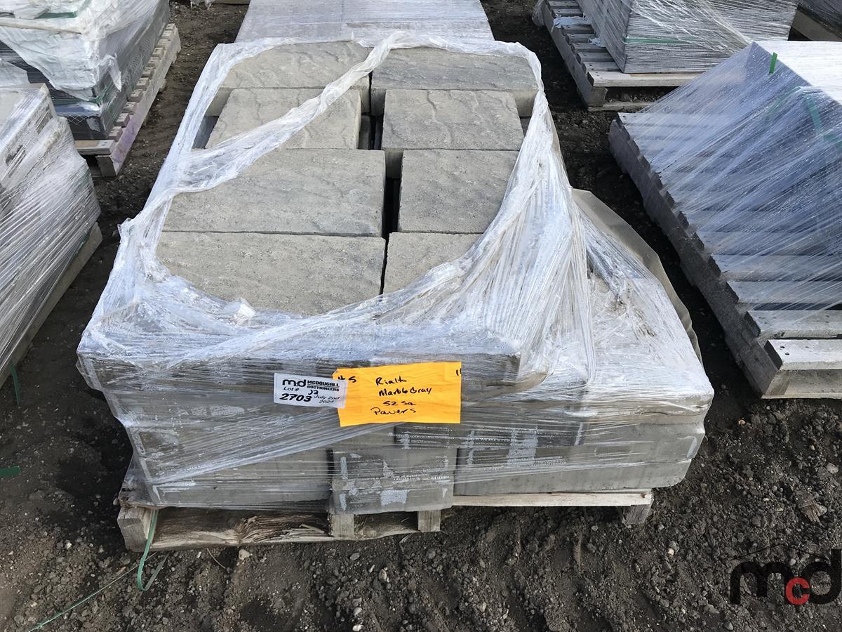 Pallet of Rialto Marble Grey Paver Bricks