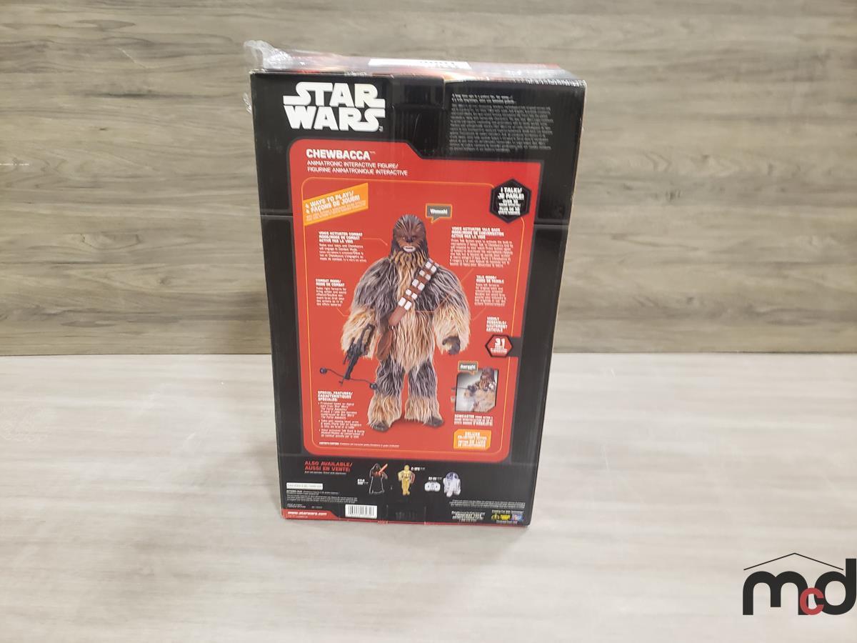 Star Wars Chewbacca Figure w/ Bow Caster Firing Action & Sound Effects