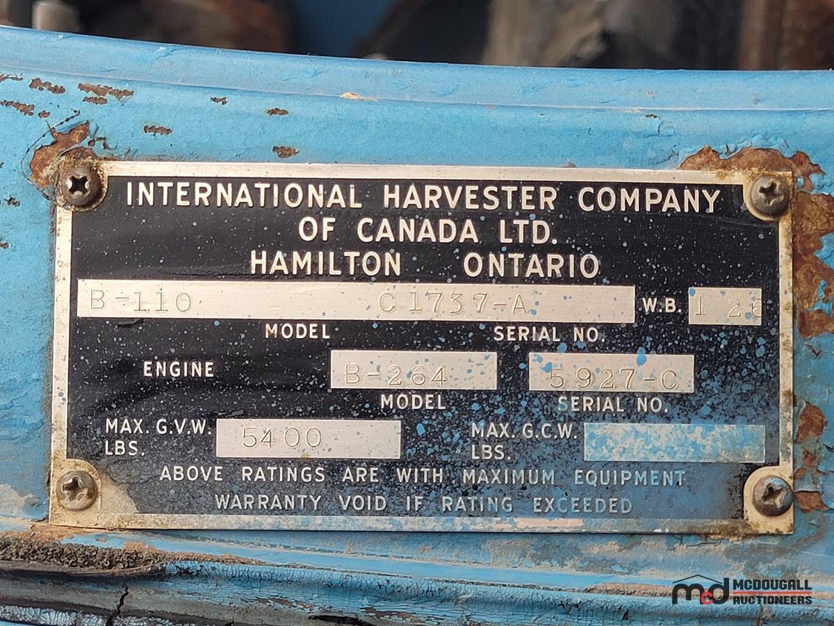 1959 International B110 Truck (Non-Runner)