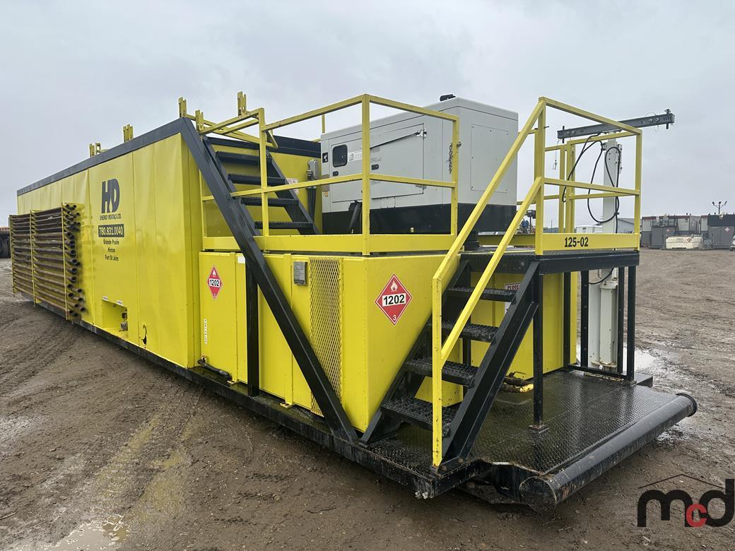2008 Williams & Davis 125hp Enclosed Skid Mounted Boiler