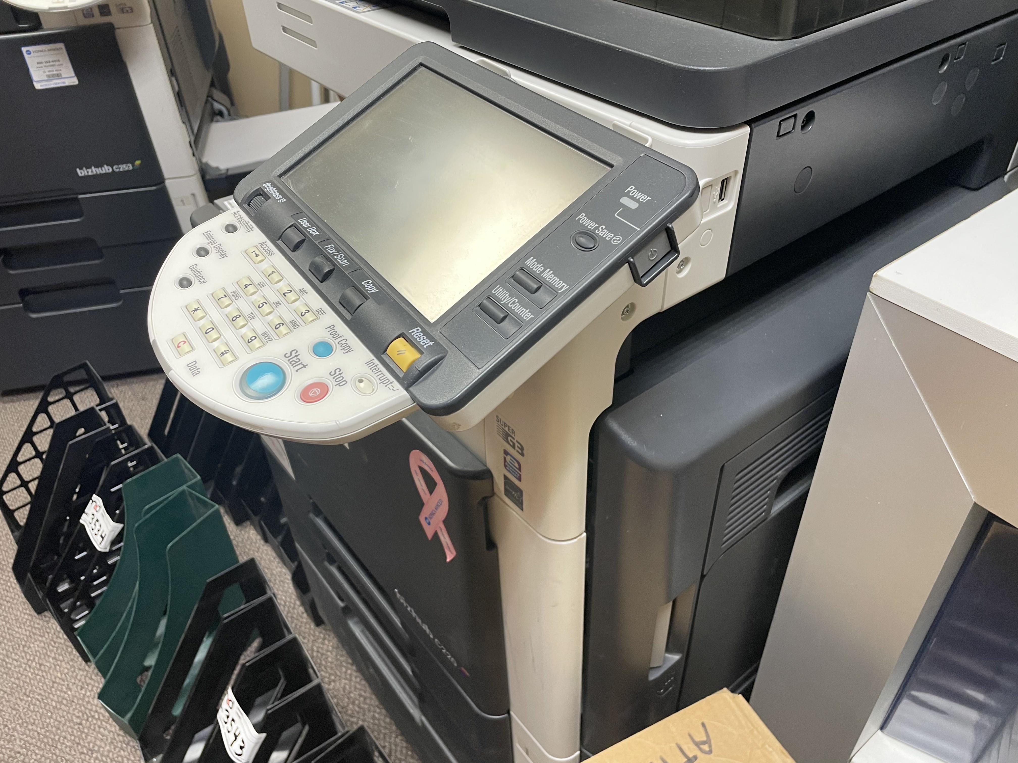 Large Konica Printer and Printer Cartridges